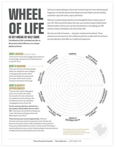 #Thriving: Assessing Your Wheel of Life 🟠 Thrive Virginia Beach